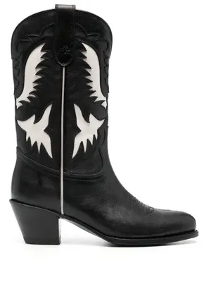 Polo Ralph Lauren 55mm Leather Boots - Black