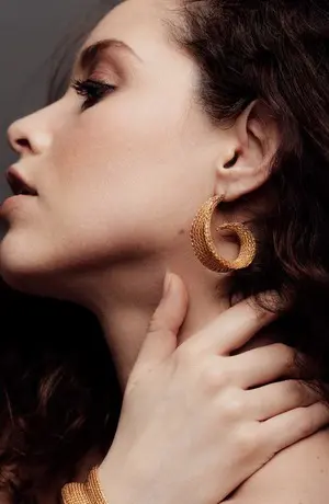 FREYA ROSE London Plated Hoop Earrings