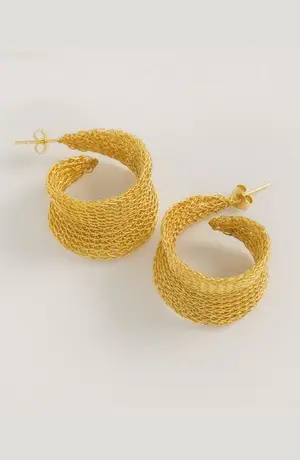 FREYA ROSE London Plated Hoop Earrings