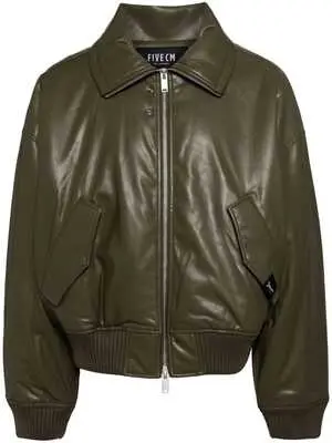 FIVE CM Zipped Faux Leather Jacket