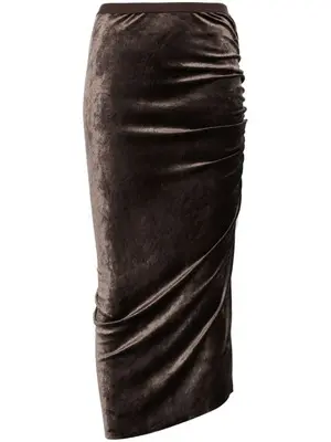 Rick Owens Svita Midi Skirt - Brown