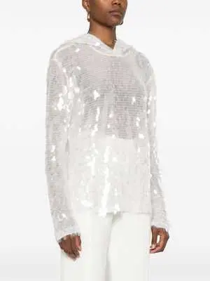 Norma Kamali Sequin-embellished Hoodie