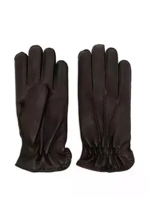 ORTIGNI Leather Gloves Brown
