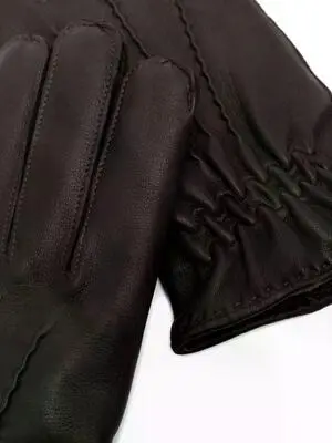 ORTIGNI Leather Gloves - Brown