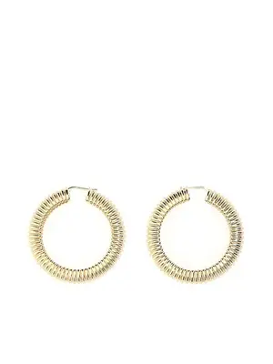 Amina Muaddi Hoop Earrings - Gold