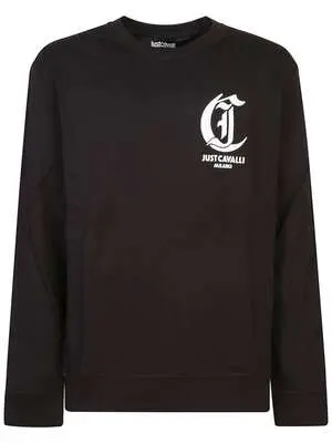 Just Cavalli Embroidered Cotton Sweatshirt