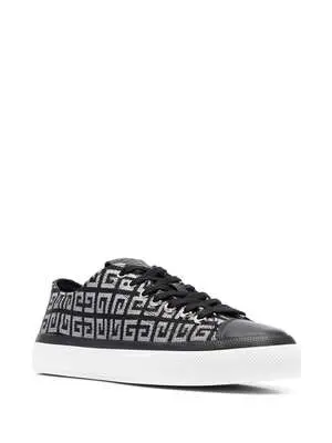 Givenchy Monogram Print Low Top Sneakers