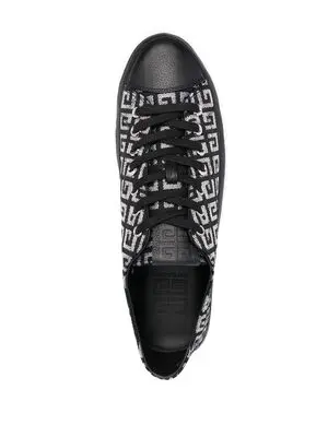 Givenchy Monogram Print Low Top Sneakers