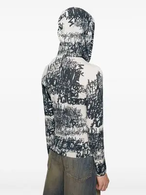 Acne Studios Logo-print Hoodie - Black