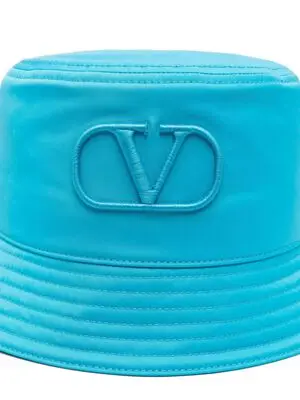 Valentino Garavani Vlogo Signature Bucket Hat - Blue