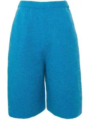 JW Anderson Logo-appliqué Knit Bermuda Shorts