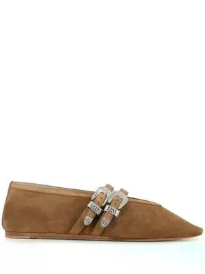 Le Monde Beryl Claudia Ballerina Shoes - Brown