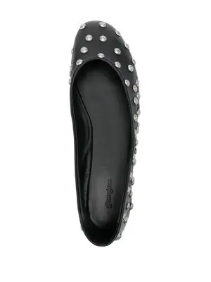 Gimaguas Stud-embellished Ballet Flats - Black