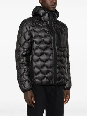 Peuterey Geometric-quilted Puffer Jacket - Black