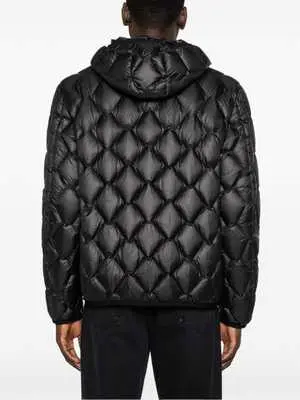 Peuterey Geometric-quilted Puffer Jacket - Black