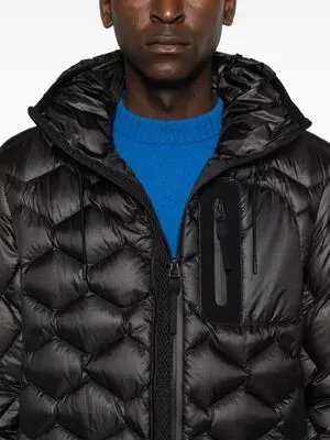Peuterey Geometric-quilted Puffer Jacket - Black