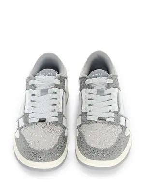 Amiri Crystal Skel Top Sneakers - Grey