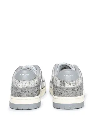 Amiri Crystal Skel Top Sneakers - Grey