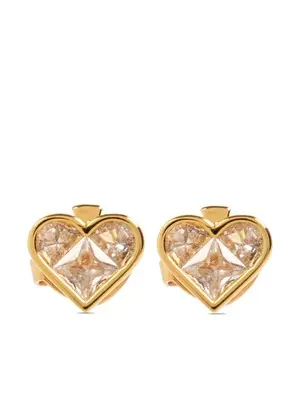 Kate Spade New York Crystal Heart Stud Earrings