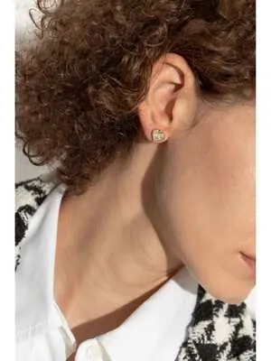 Kate Spade New York Crystal Heart Stud Earrings