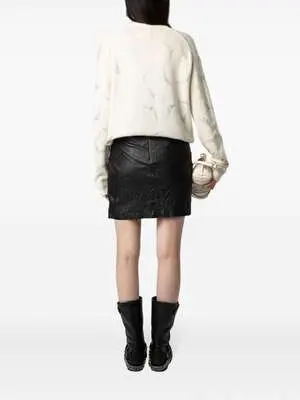 Zadig&Voltaire Mirka Strass Wings Cashmere Cardigan