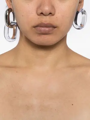 Sacai Tone Hoop Earrings