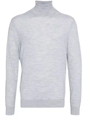 CRUCIANI Turtleneck Jumper - Grey