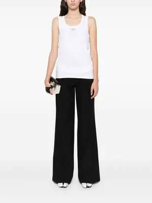 Coperni Pressed-crease Wide-leg Trousers - Black