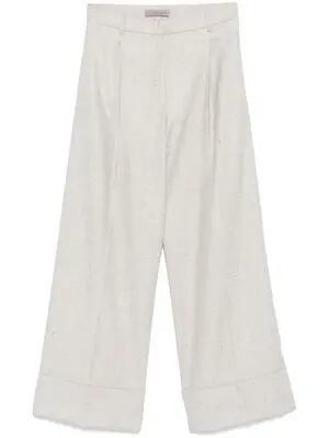 D.exterior Herringbone Trousers
