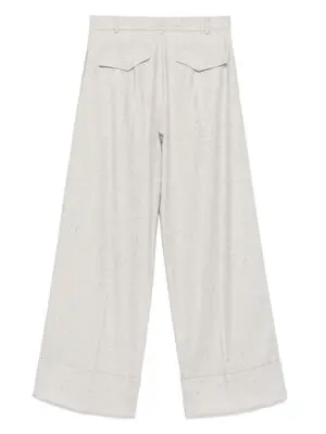 D.exterior Herringbone Trousers