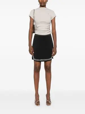 Rabanne Studded Hem Mini Skirt