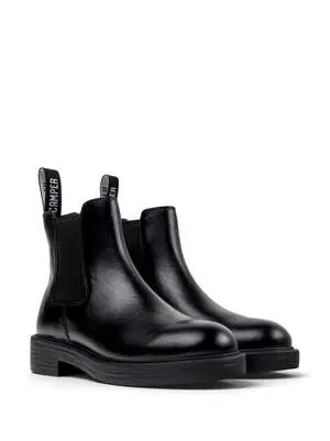 Camper Dean Leather Boots - Black