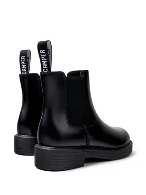 Camper Dean Leather Boots - Black