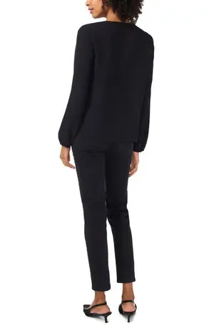 Vince Camuto Rhinestone V-neck Top