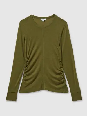 REISS Sierra Ruched Top
