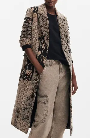 Desigual Niza Patchwork Coat