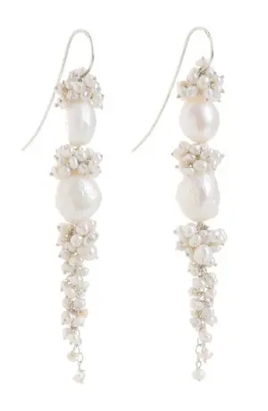 FREYA ROSE Freya Rose Baroque Pearl Long Drop Earrings