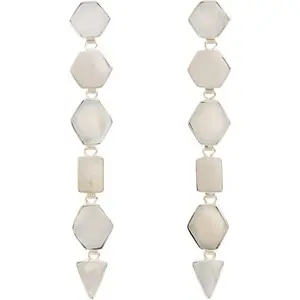 FREYA ROSE Warrioress Armour Drop Earrings - Silver