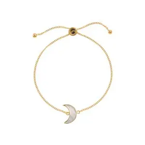 FREYA ROSE Adjustable Moon Bracelet - Gold