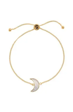 FREYA ROSE Adjustable Moon Bracelet - Gold