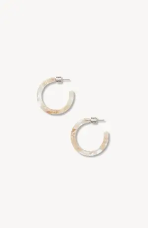 MACHETE MAACHETE Mini Hoop Earrings Chiffon