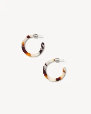 MACHETE MAACHETE Mini Hoop Earrings Mocha