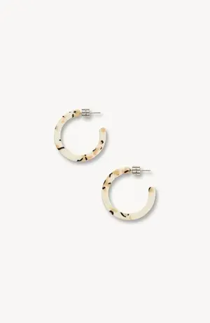 MACHETE MAACHETE Mini Hoop Earrings Terrazzo