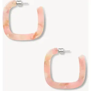 MACHETE MACHETE Midi Square Hoop Earrings Blossom
