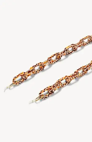 MACHETE Chunky Sunglass Chain - Tortoise Checker