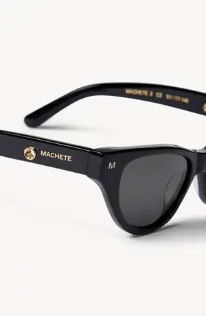 MACHETE Suzy Cat Eye Sunglasses - Black