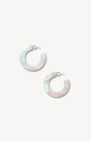 MACHETE MACHETE Kate Hoop Earrings Astral Mint