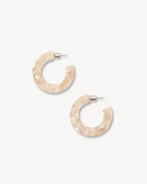 MACHETE Kate Hoop Earrings - Chiffon