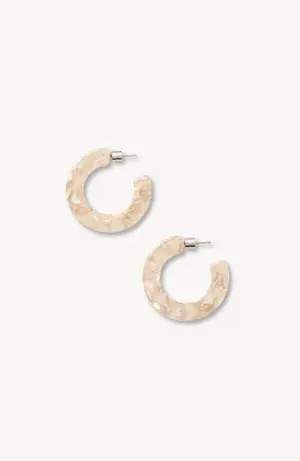 MACHETE MACHETE Kate Hoop Earrings Chiffon