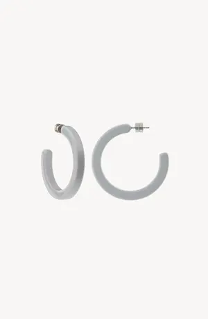 MACHETE Midi Hoops - Light Grey